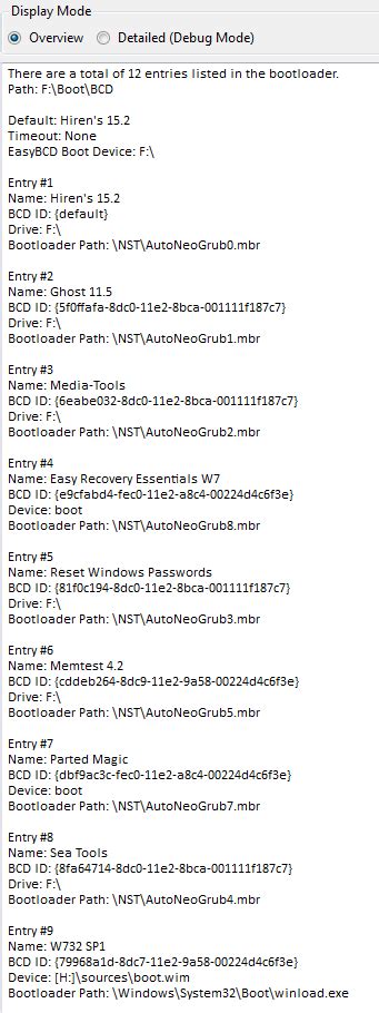 usb external hd used to boot iso s hiren s memtest and installing