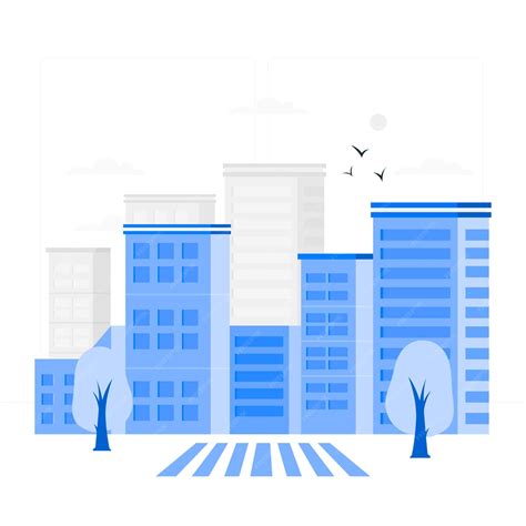 건물 개념 그림 무료 벡터