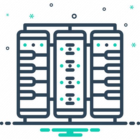 Servers Database Hosting Transfer Datacenter Storage Network Icon Download On Iconfinder