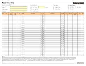 Fillable Online Panel Schedule Planning Fax Email Print PdfFiller