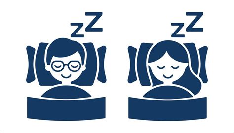 Couple Sleeping In Bed Illustration With Zzz Symbols 60454381 Vector