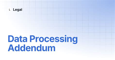 Data Processing Addendum Legal