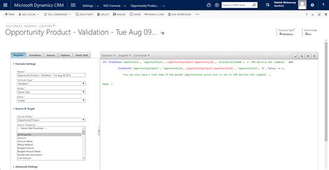 XRM Formula Validate That An Opportunity Has Only One Line Item North Support