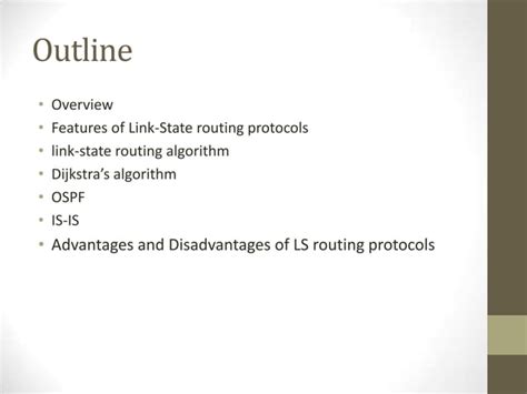 Link State Routing Protocol Pptx