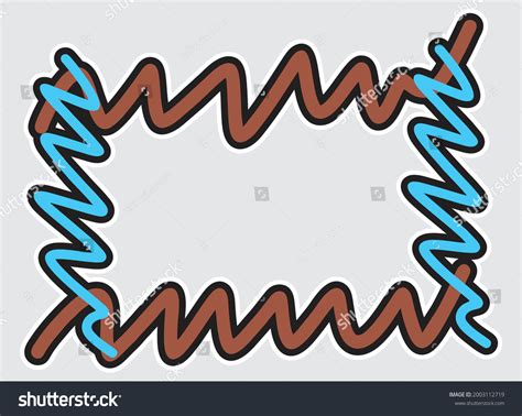 Simple Background Cute Zigzag Line Pattern Stock Vector Royalty Free