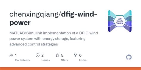 Github Chenxingqiangdfig Wind Power Matlabsimulink Implementation Of A Dfig Wind Power