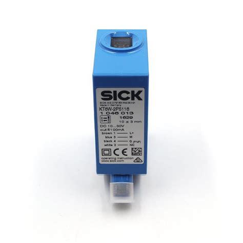 Sick Color Mark Sensor Teach In Button With Light Sources Color Mark