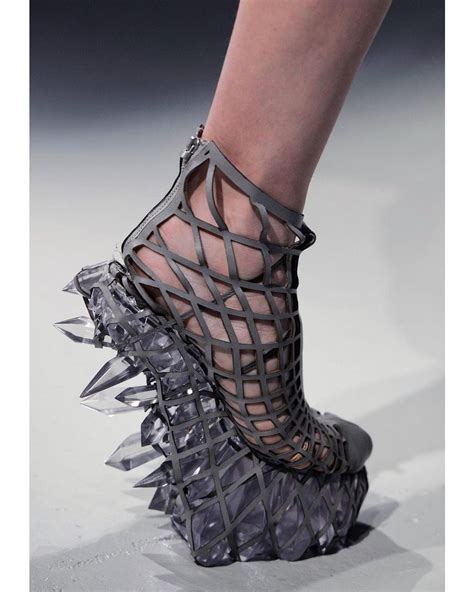 Iris Van Herpen Official On Instagram ‘hacking Infinity Shoes 2015 3d Printed Crystal