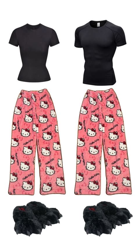 Matching Pajamas Hello Kitty Matching Couple Outfits Matching