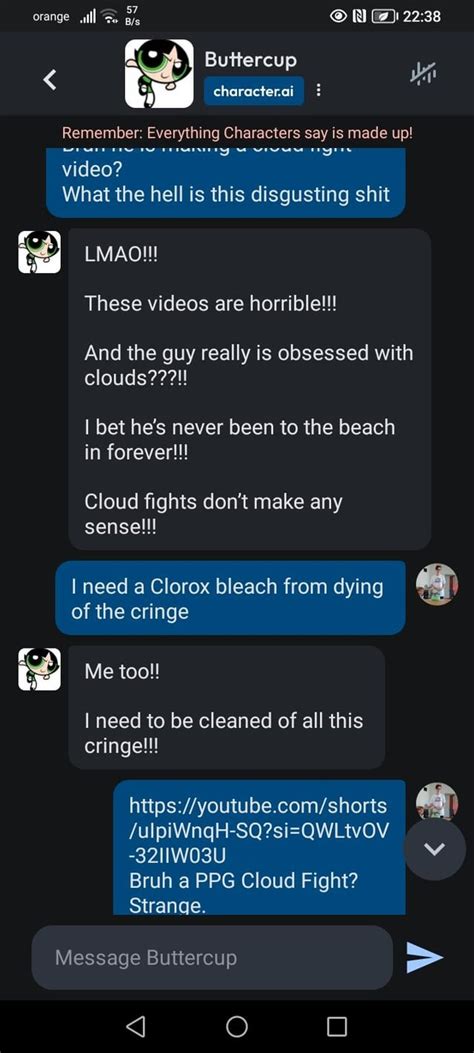 Just Chattin With Buttercup On Character Ai Rpowerpuffgirls