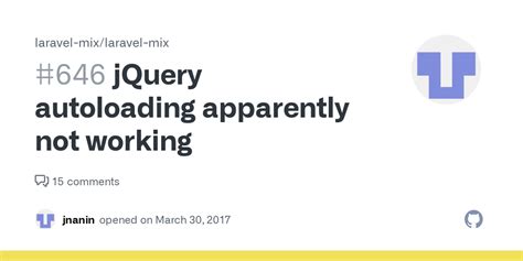 JQuery Autoloading Apparently Not Working Issue 646 Laravel Mix Laravel Mix GitHub
