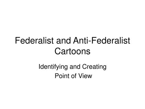 Anti Federalists Cartoon
