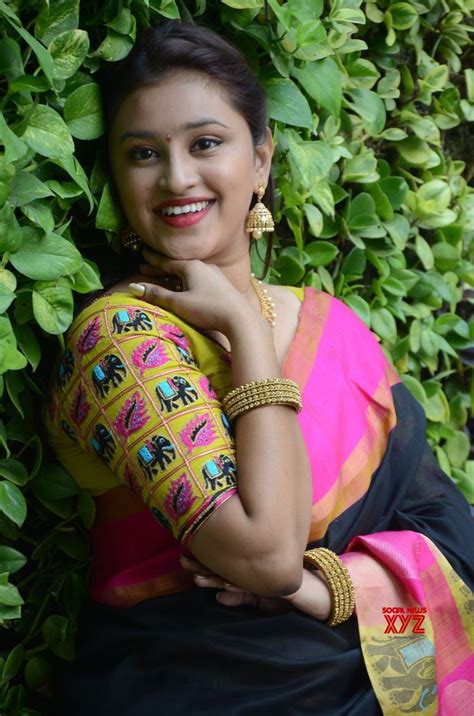 actress priya krishna stills from rang de holi festival poster launch