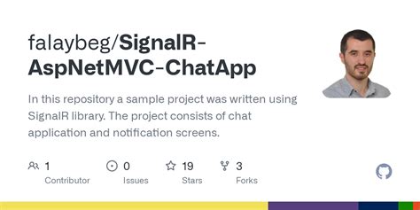 Github Falaybegsignalr Aspnetmvc Chatapp In This Repository A Sample Project Was Written