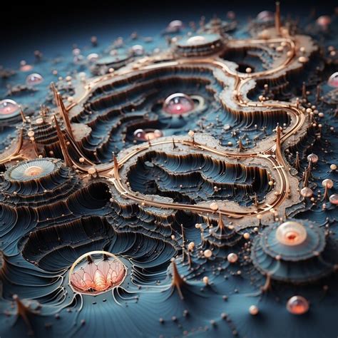 Premium AI Image Digital Topography