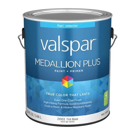 Valspar 1gal Medallion Plus Int Flat Tint Base 0280021003007