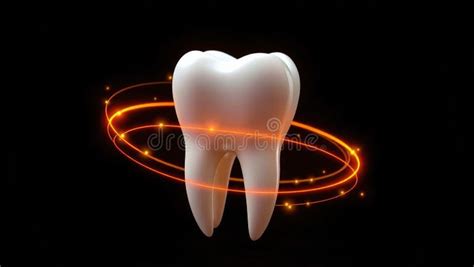 3d Glowing Dental Anatomy Model A Futuristic Visualization Of Oral