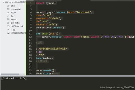 Python使用mysql连接数据库并且通过方法传入数据进行插入python 连接mysql 传输数据 Csdn博客