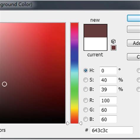 The Color Picker Interface In Abode Photoshop Used For Manual Download Scientific Diagram