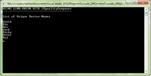 LINQ Union How Union Works In LINQ With Examples