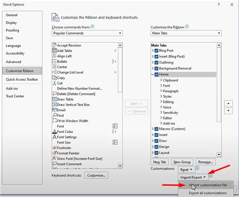 How To Update Macros Ribbon Within Word