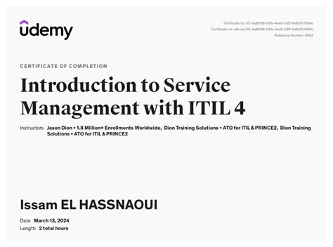 udemy course completion certificate issam el hassnaoui