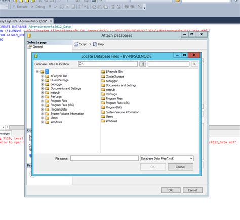 Sql Server Ssms File Tree Does Not Match File Tree On Drive Stack Overflow