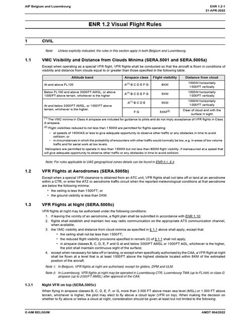 Vfr Rules Of The Air Pdf Visual Flight Rules Instrument Flight Rules