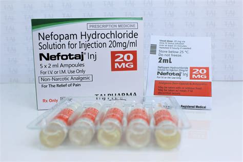 Nefopam Hcl 20 Mg Injection Suppliers And Gmp Manufacturer