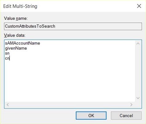 Search For Custom Ad Attributes From The Helpdesk