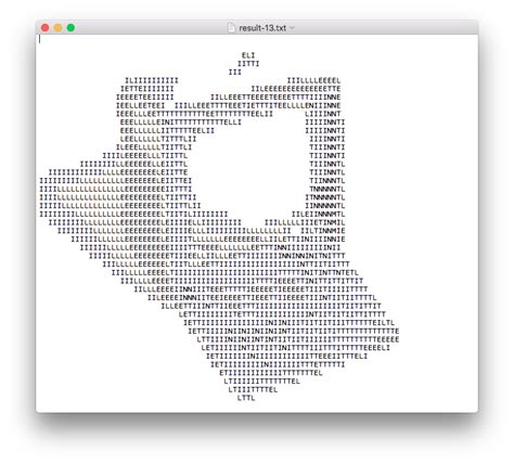 sarah garcin générateur d ascii python