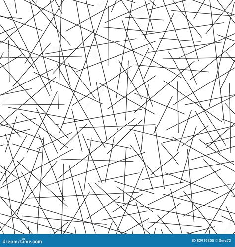 Seamless Pattern Of Random Lines Stock Vector Illustration Of Random Design