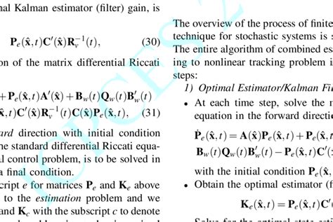 overview of the finite horizon sddre tracking technique for stochastic download scientific