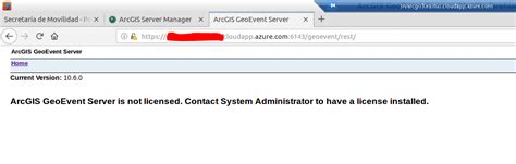 Arcgis Geoevent 106 Server Is Not Licensed Error Esri Community