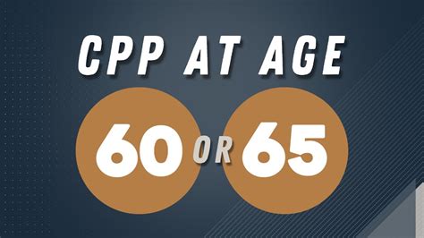 The Difference Between Taking Your Cpp At 60 Vs 65 Youtube