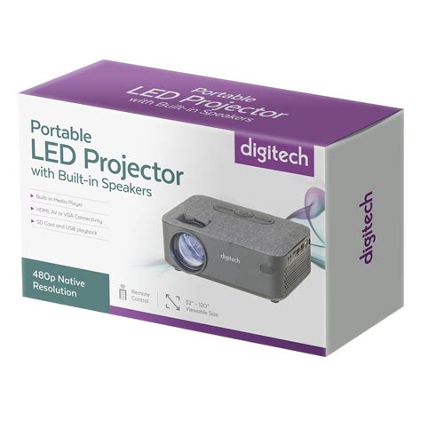 Digitech Av Projector With Hdmi X 2 Usb And Vga Inputs And Built In