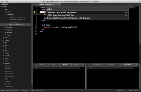 安裝 Sublime Text 互動式 Ruby Debug 外掛 Bruce 的玩具間 Blog