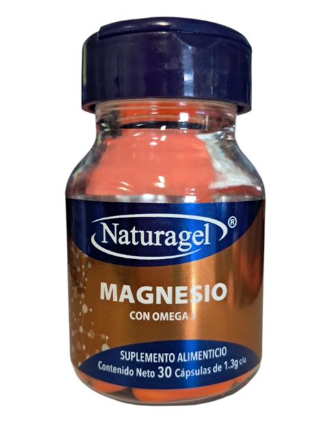 Farmacia París Magnesio Con Omega 3 13 Gr Con 30 Capsulas Naturagel