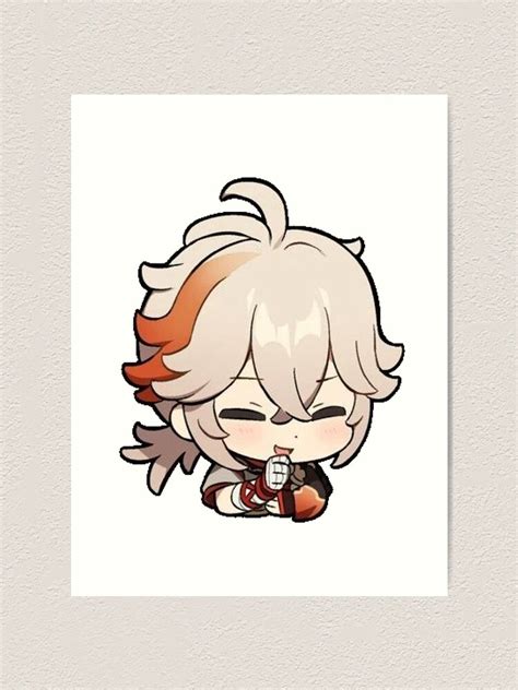 Genshin Impact Hilichurl And Hydro Slime Art Print For Sale By Abzdesigner Redbubble