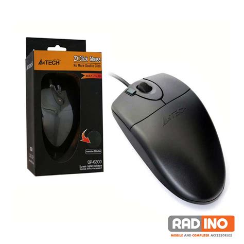 خرید ماوس سیمی ای فورتک مدل A4tech 620d رادینو پلاس