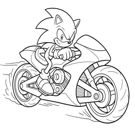 Dark Sonic Imprimible Para Colorear Imprimir E Dibujar Coloringlib