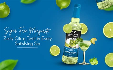 Syruvia Sugar Free Margarita Syrup Flavored Syrup For