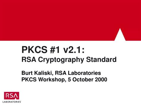 PPT PKCS V RSA Cryptography Standard PowerPoint Presentation Free Download ID