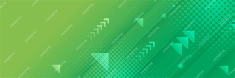 Premium Vector Abstract Green Colorful Banner Background Gradient Dynamic Vibrant Geometric