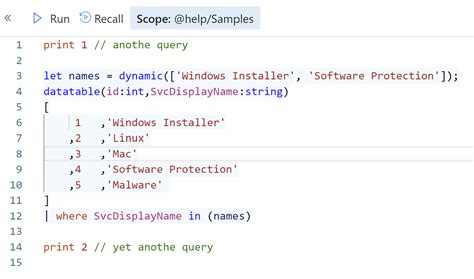 How To Correctly Use In For String List In Kql Stack Overflow