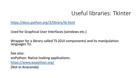 Core Libraries Scripts By Default Only Import Sys Various System Services Functions And
