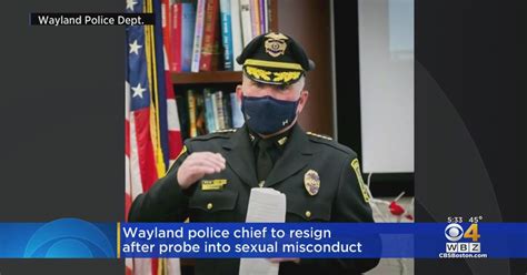 Wayland Police Chief To Resign After Probe Into Sexual Harassment Cbs