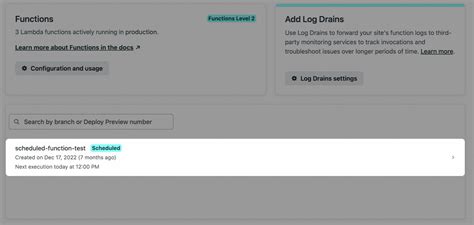 scheduled functions netlify docs