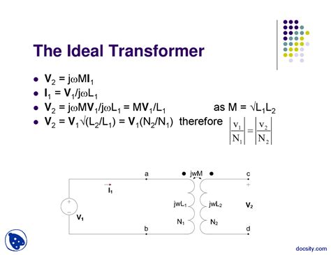 The Ideal Transformer Electrical Circuit Analysis Lecture Slides Docsity