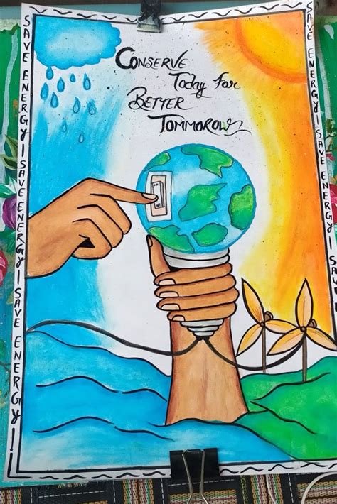 Save Electricity Poster Save Electricity Poster Poster Drawing Book